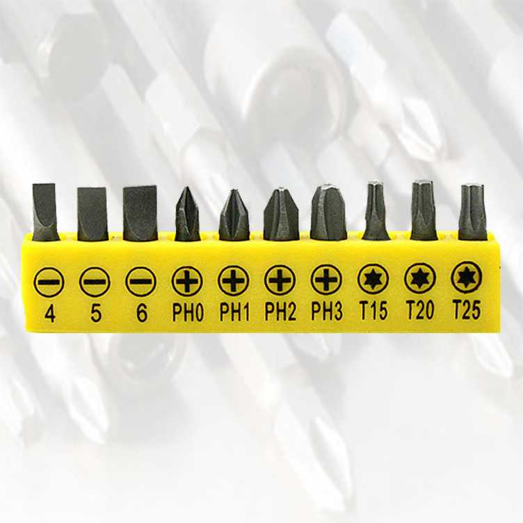 Jual ZJCOSTOL Set Kepala Mata Obeng Screwdriver Bit 10 PCS