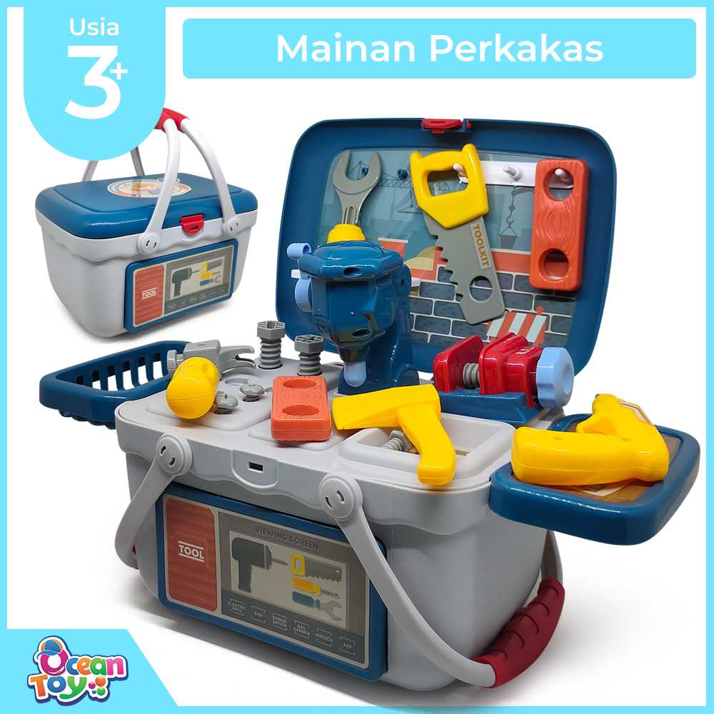 Jual Mainan Anak Perkakas Box | Alat Tukang Set Koper | Tool Set