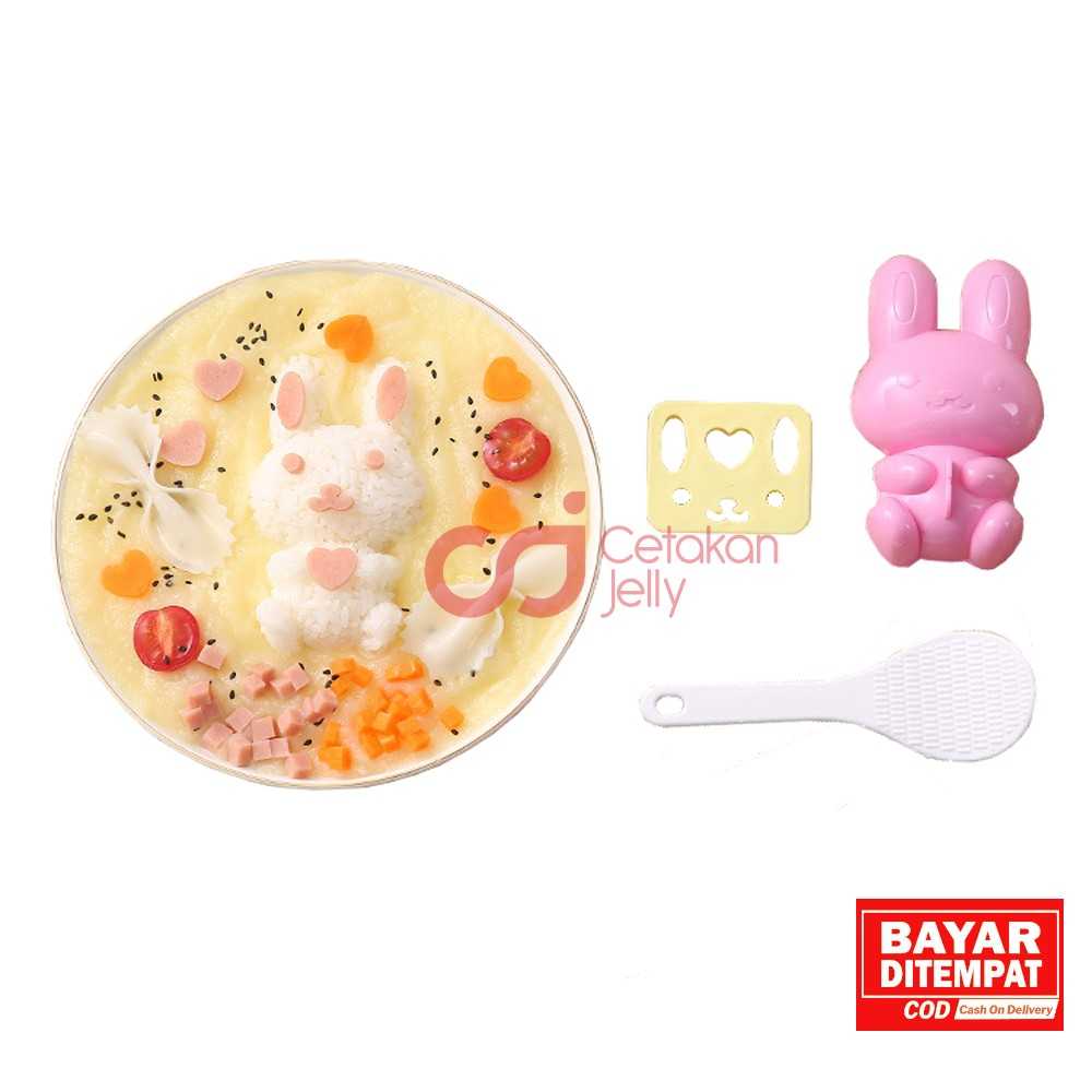 Jual CJ Cetakan Nasi Bento Bekal Anak Bunny Kelinci Rice Mold