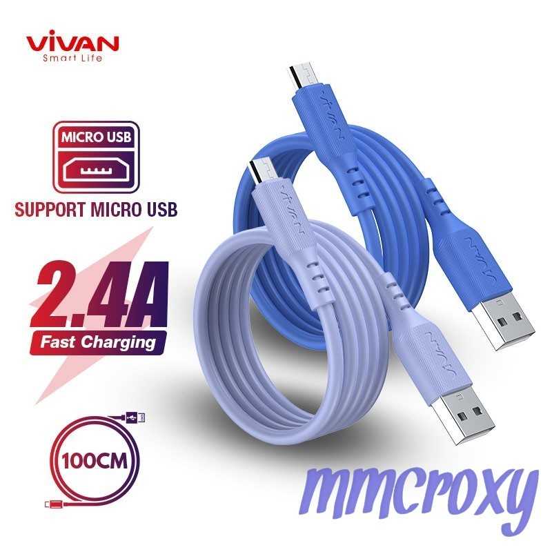 Jual Vivan VSM100/VSC100/VSL100 Kabel Data & Charger Silicone