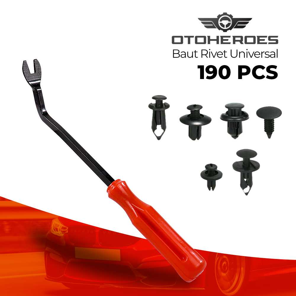 Jual OTOHEROES Baut Rivet Universal Car Pin Fasteners Clip 190