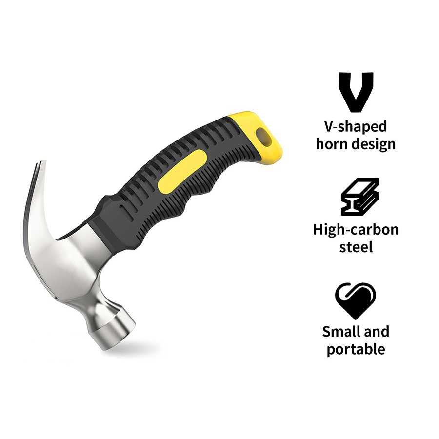 Jual VECONOR Palu Mini Claw Hammer Portable High-Carbon Steel