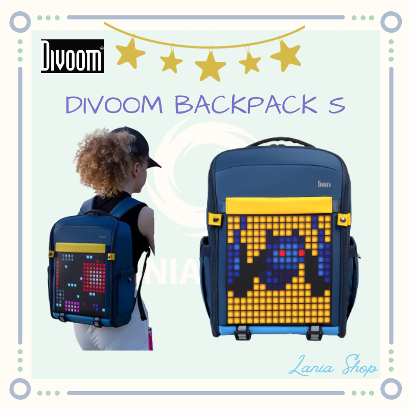 Jual DIVOOM BACKPACK S Customizable Pixel Art LED Display