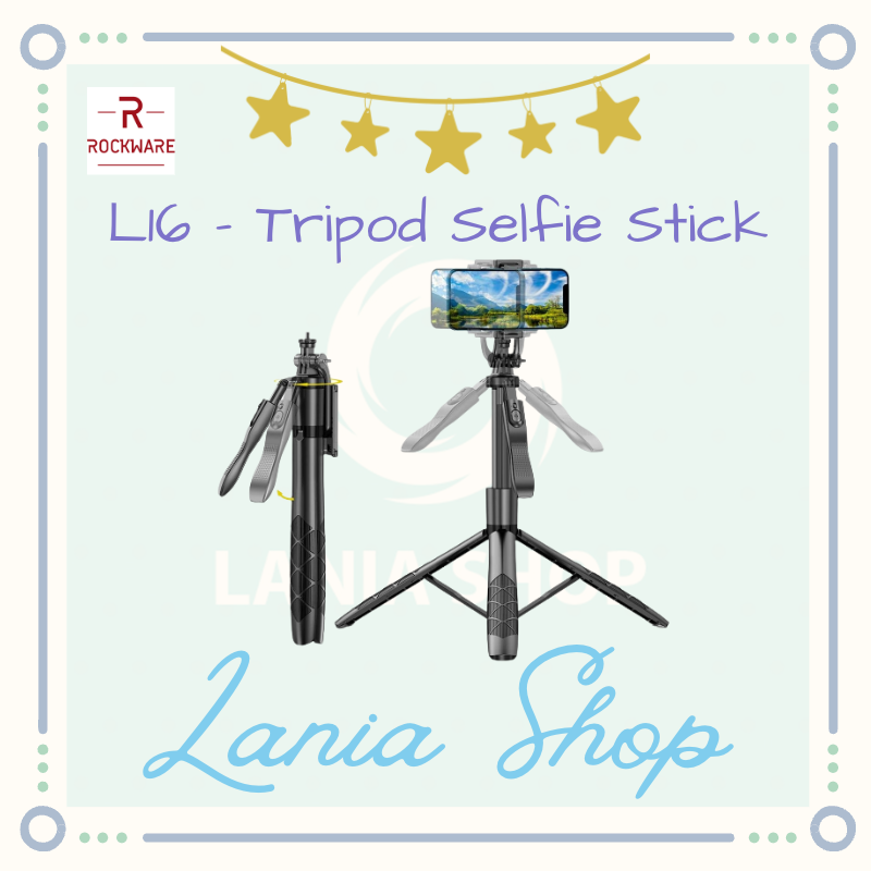 Jual ROCKWARE L16 - Tripod Tongsis Selfie Stick Hand-held