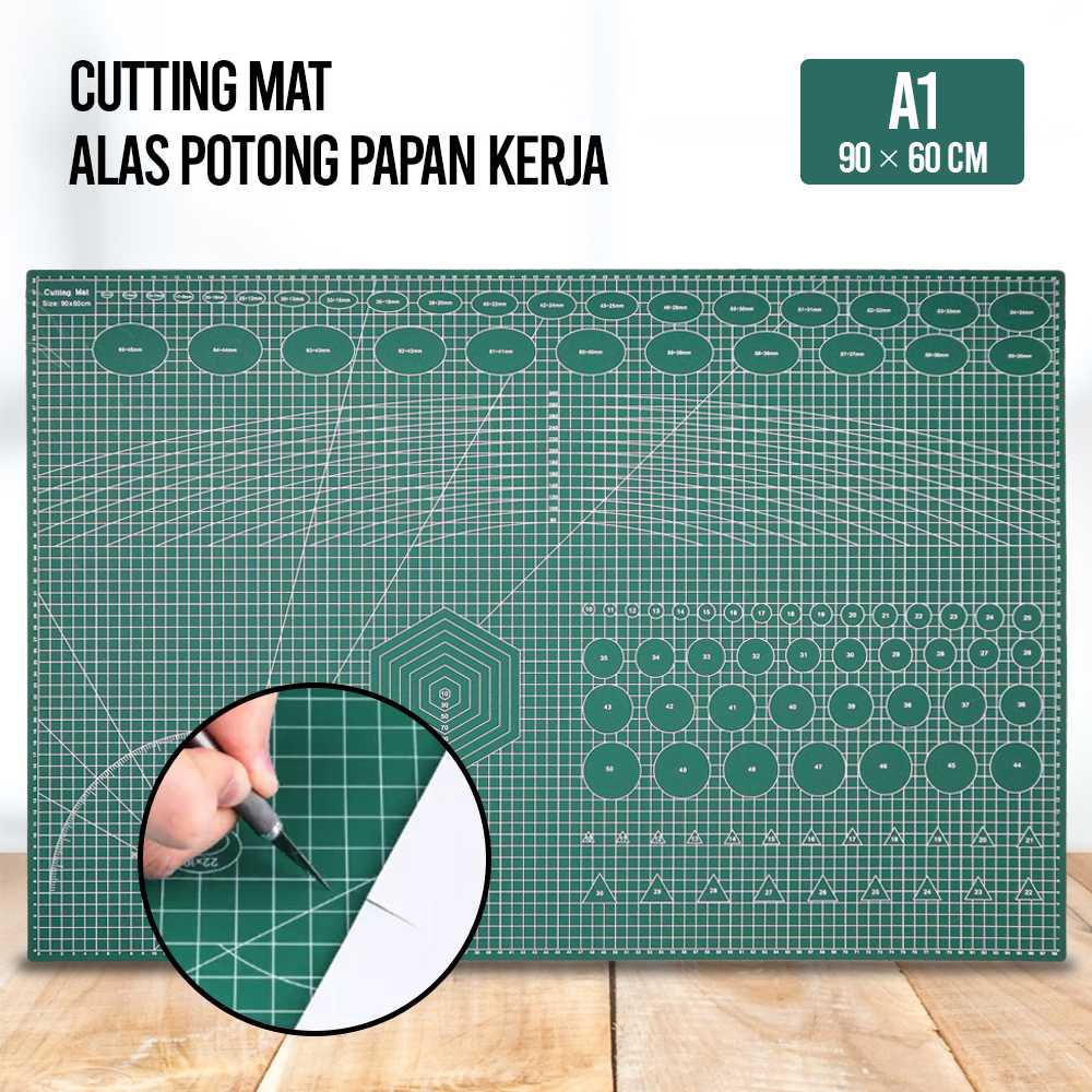 Jual QJH Working Pad Cutting Mat Alas Potong Papan Kerja A1 90 x
