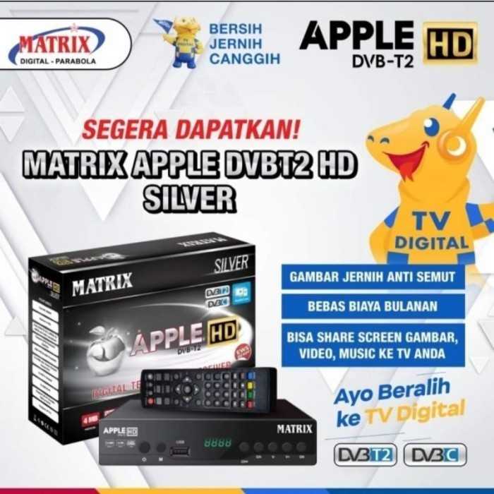 Jual Matrix Apple HD Silver Set Top Box STB TV Digital DVBT2 New