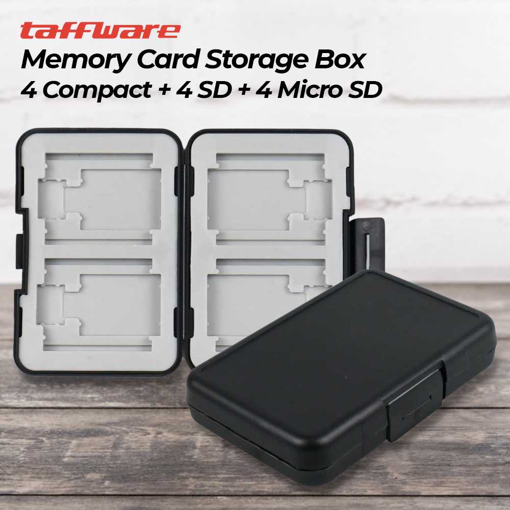 Jual Taffware Case Memory Card Storage 4 Slot for Compact, SD,