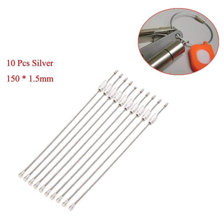 Jual Tegoni Gantungan Kunci Tali Kawat Stainless Steel Wire Ring