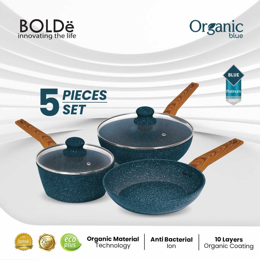 Jual Organic Blue Pan Set 5Pcs | Jakmall.com