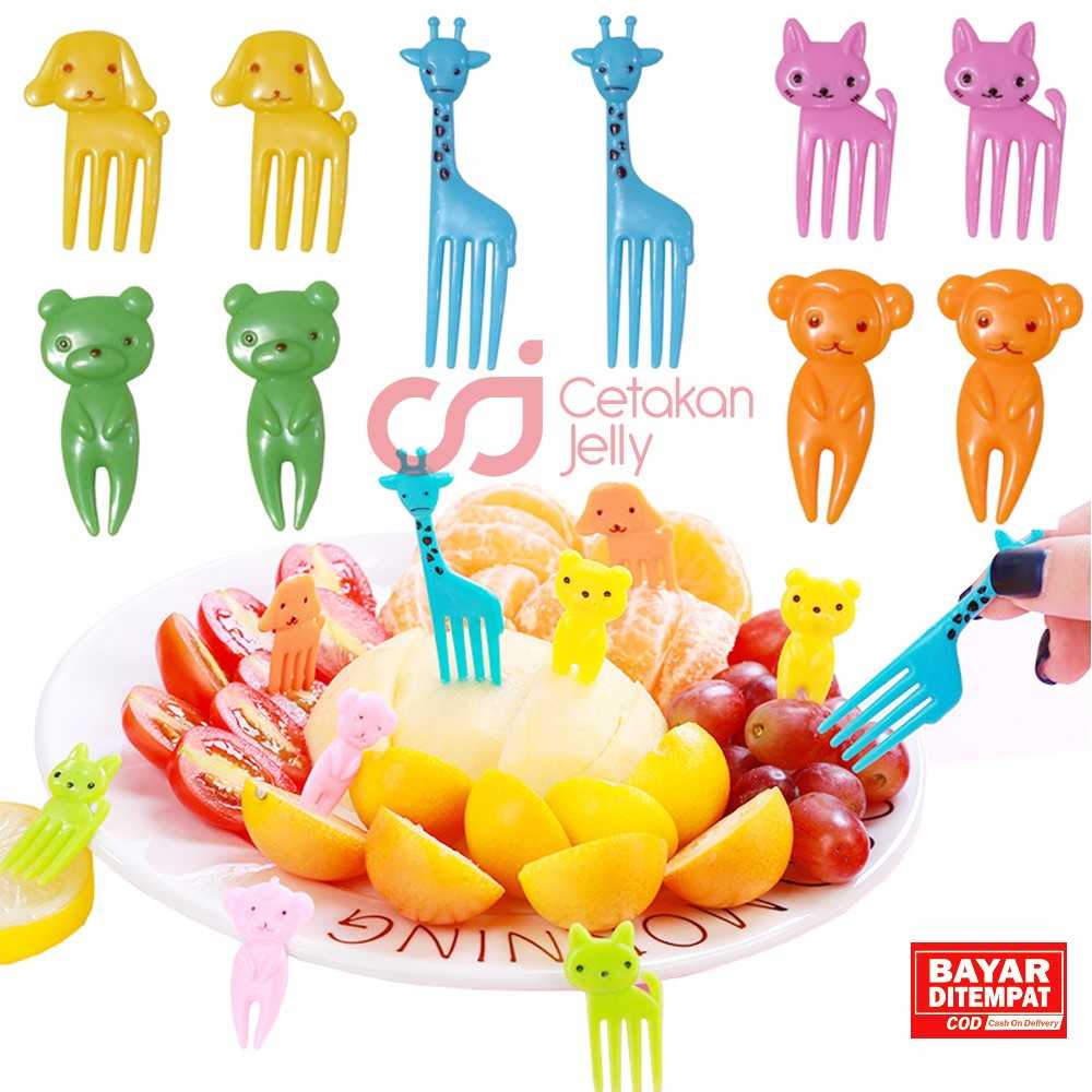 Jual CJ Food Pick Tusukan Makanan Animal Gireffe | Jakmall.com