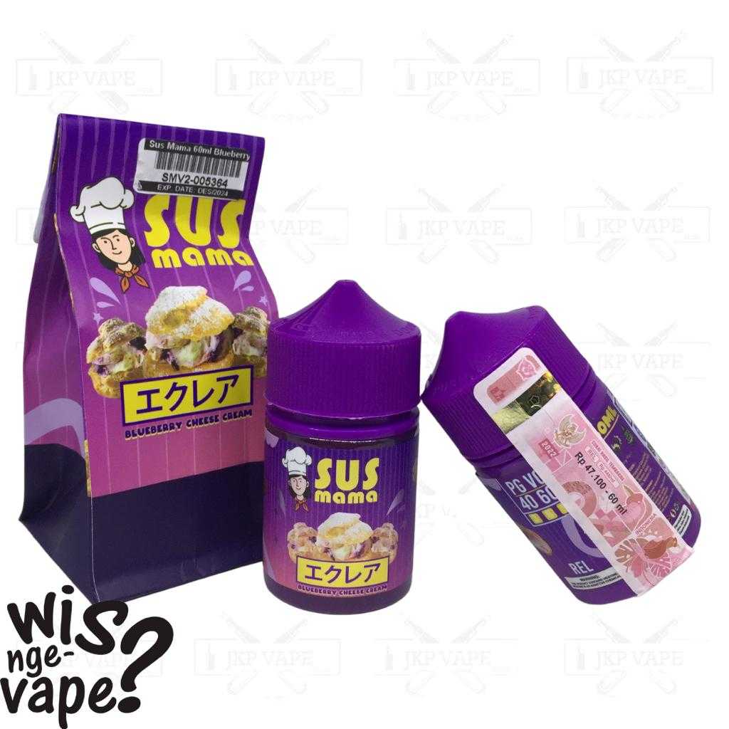 Jual Sus Mama V2 Blueberry Cheese Cream 60ml - Liquid Vape Java