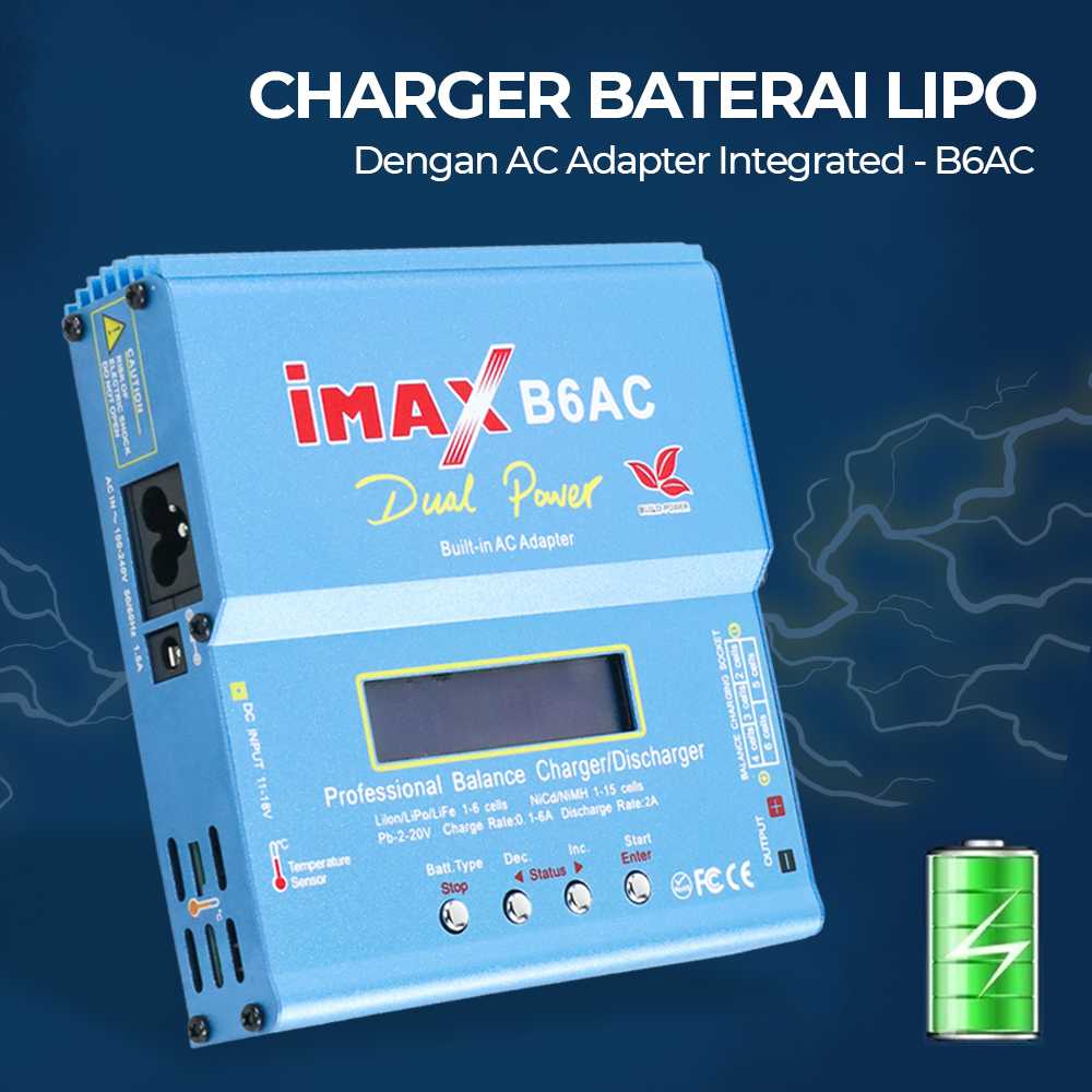 Jual IMAX Charger Baterai LiPo Li-Ion NiMH dengan AC Adapter