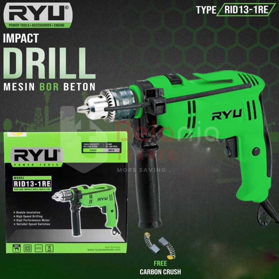 Jual Ryu RID 13-1 RE Mesin Bor Tangan 600 Watt 13MM RID 13 1 RE