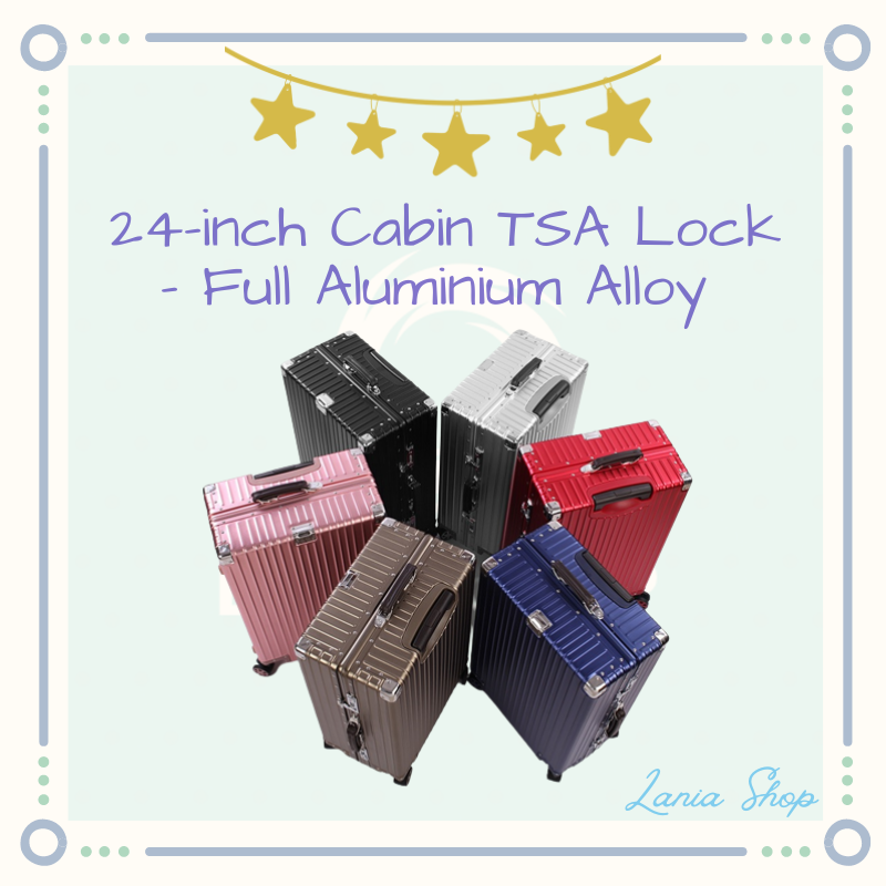 Jual Koper Travel 24-inch Cabin TSA Lock - Full Aluminium Alloy