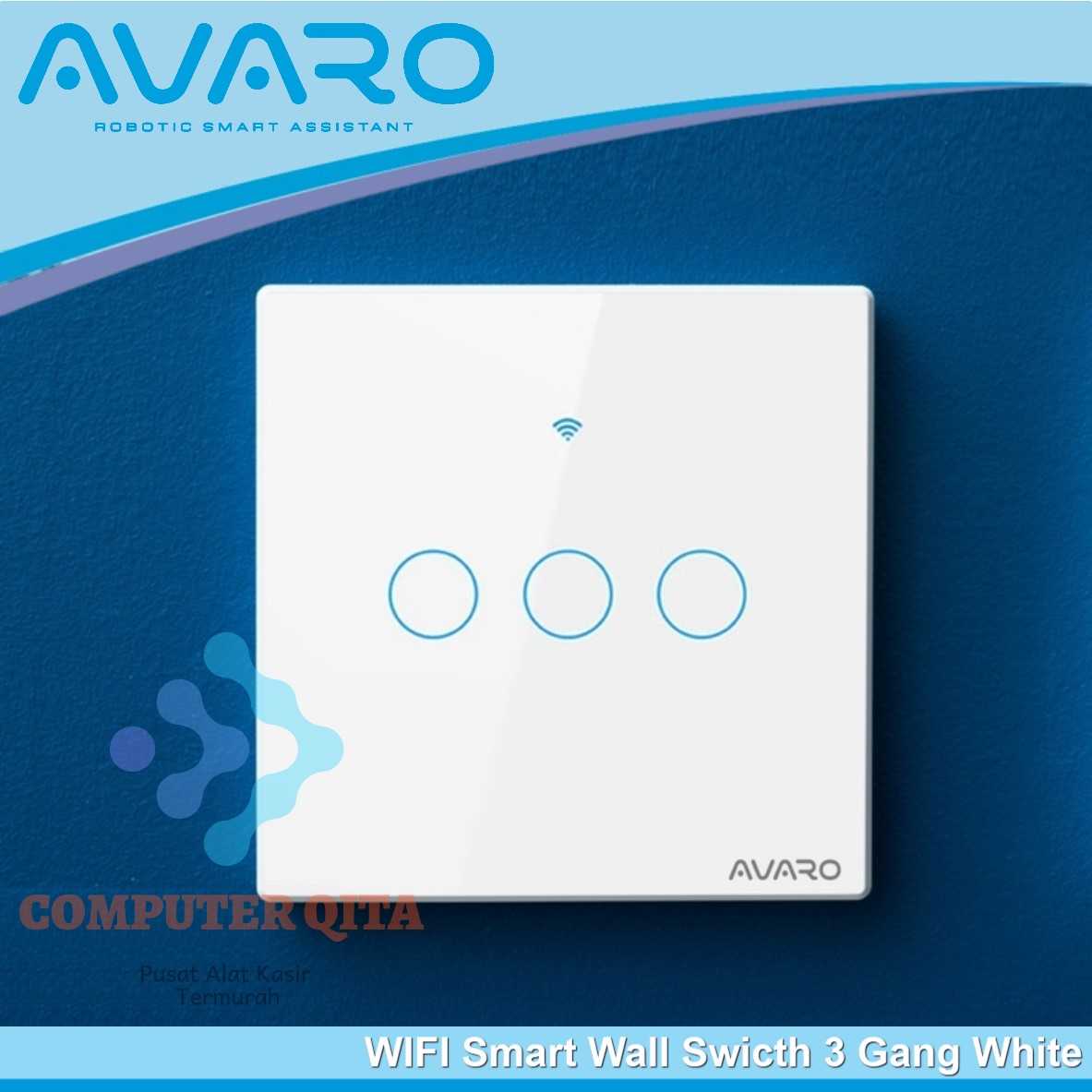 Jual AVARO Smart Switch Wifi 3 Gang Saklar Listrik Smart Home