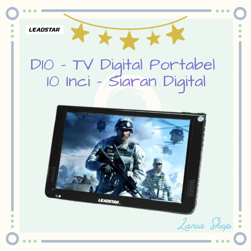 Jual LEADSTAR D10 - TV Digital Portabel 10 Inci - Support Siaran