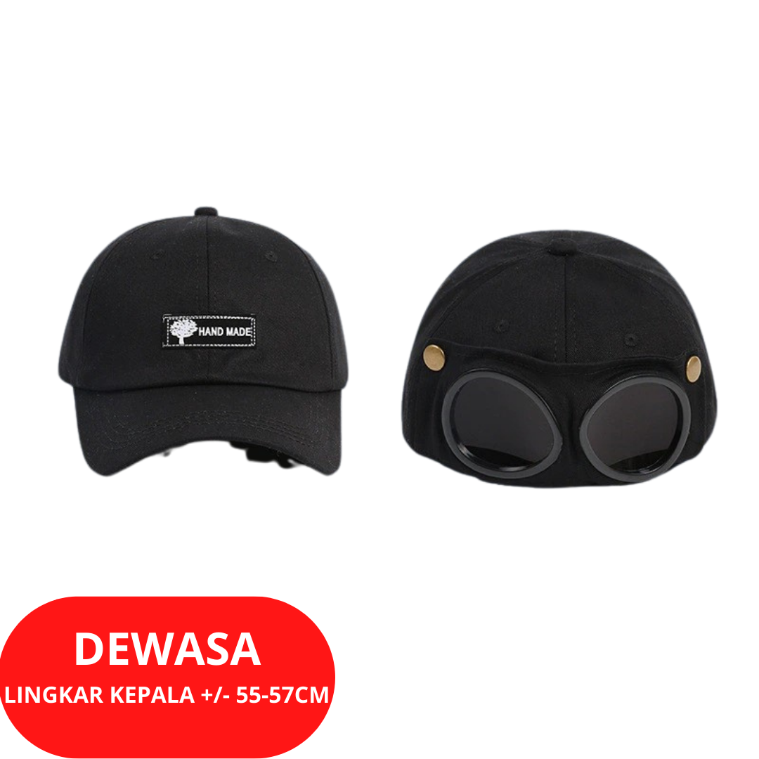 Jual Baseball cap : GOGGLES CAP - Topi baseball topi pria topi