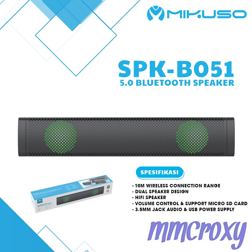 Jual Mikuso SPK-B051 Speaker Bluetooth 5.0 Soundbar Speaker