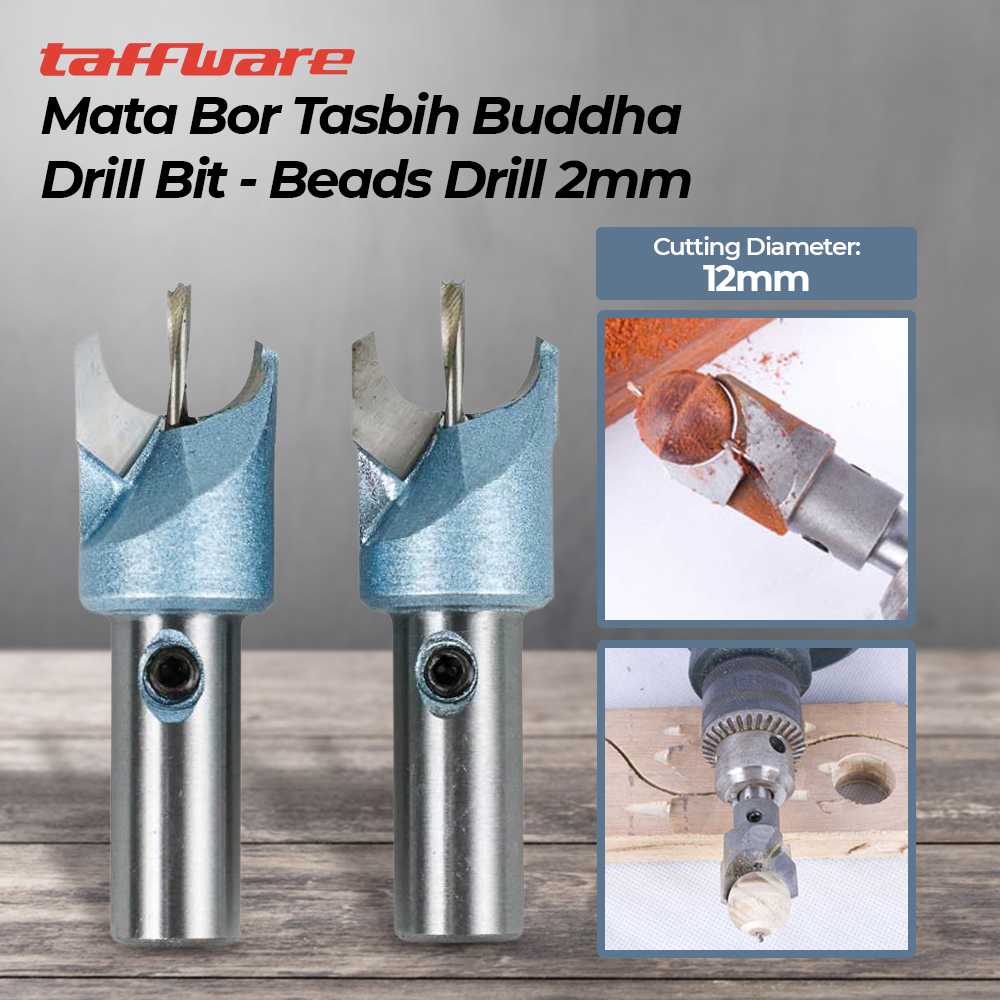 Jual Taffware Tideway Mata Bor Drill Bit DIY Buddha Tasbih Beads