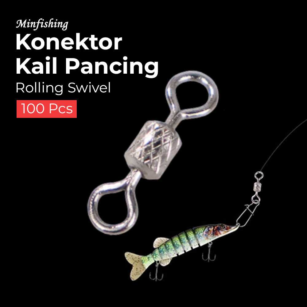Jual Minfishing Konektor Kail Pancing Rolling Swivel Fishing