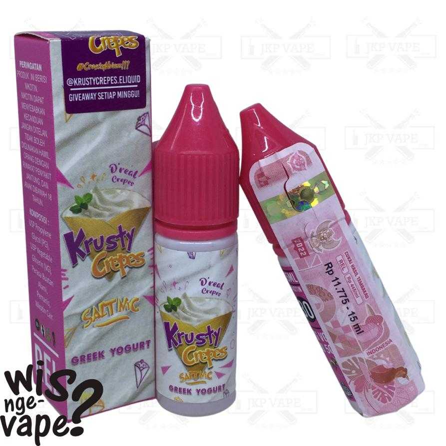 Jual Krusty Crepes V3 Greek Yoghurt 15ml - Salt Nic Liquid By