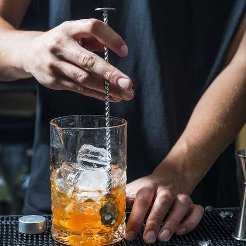 Jual TEAEGG Long Bar Spoon Cocktail Sendok Pengaduk Panjang 40cm