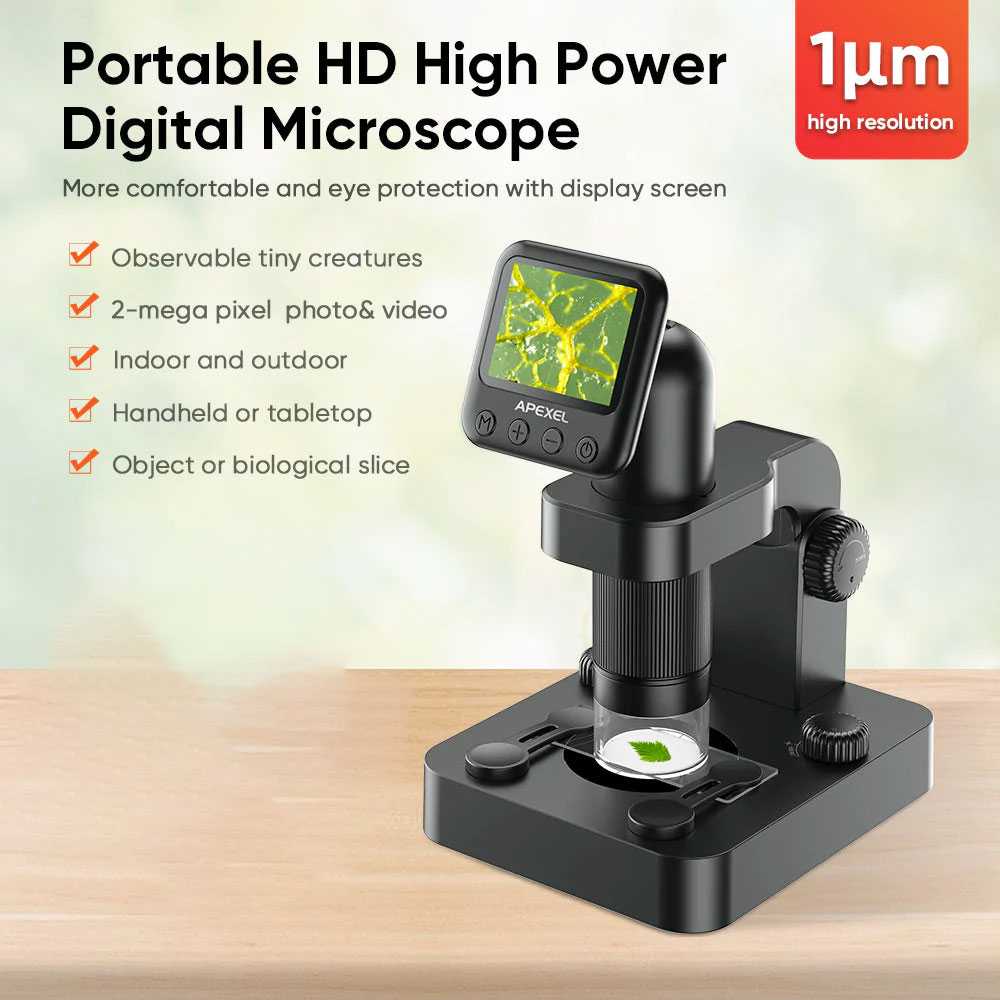 Jual APEXEL Mikroskop Digital Portable Microscope 1um 1080P