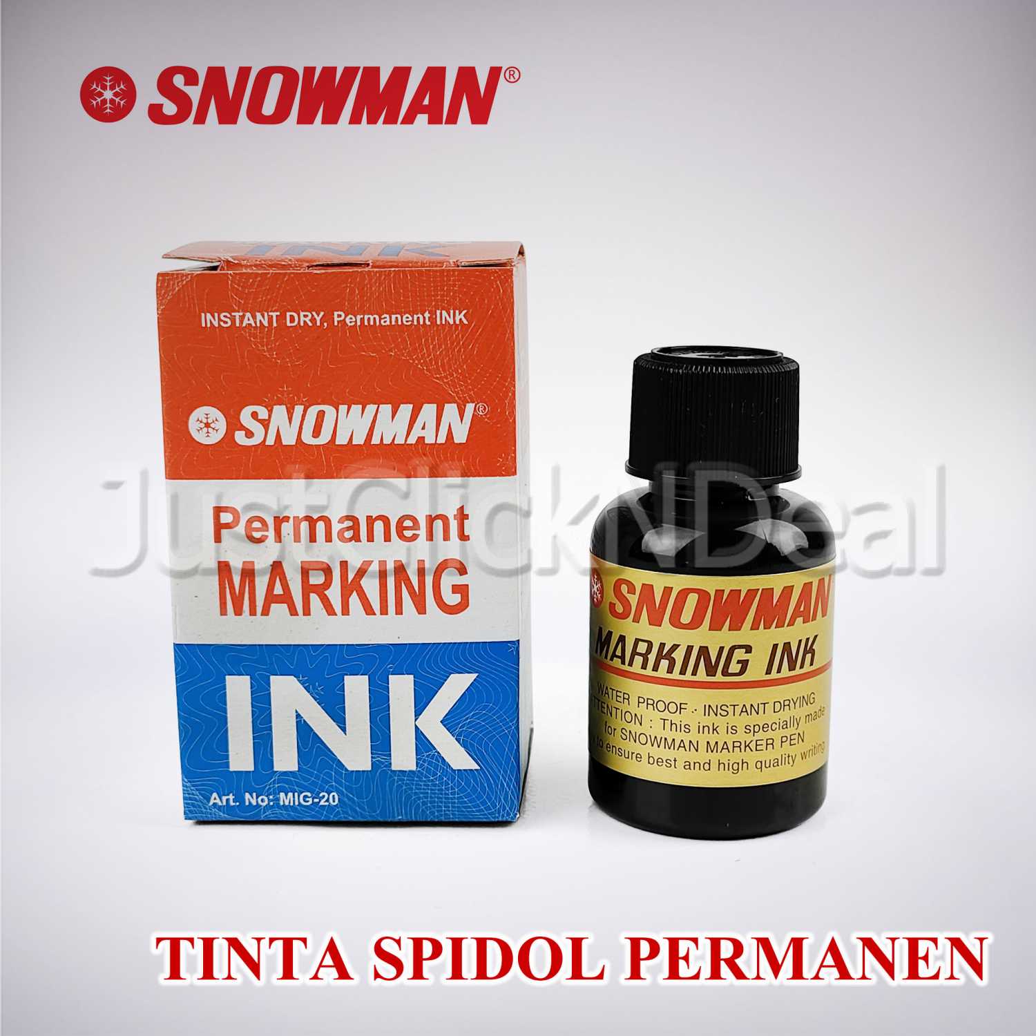 Jual Snowman Permanent Marking Ink Tinta Spidol Permanen Hitam