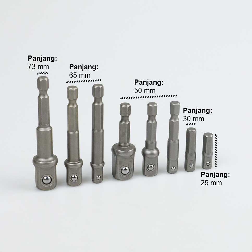 Jual 8pcs Doff Adapter Extension Bits Hex Set Mata Bor Sambungan