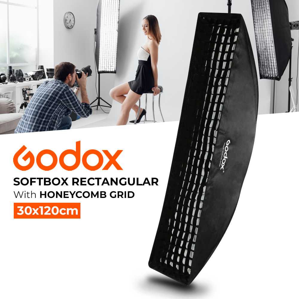 Jual Godox Softbox Rectangular Honeycomb Grid Bowens Mount