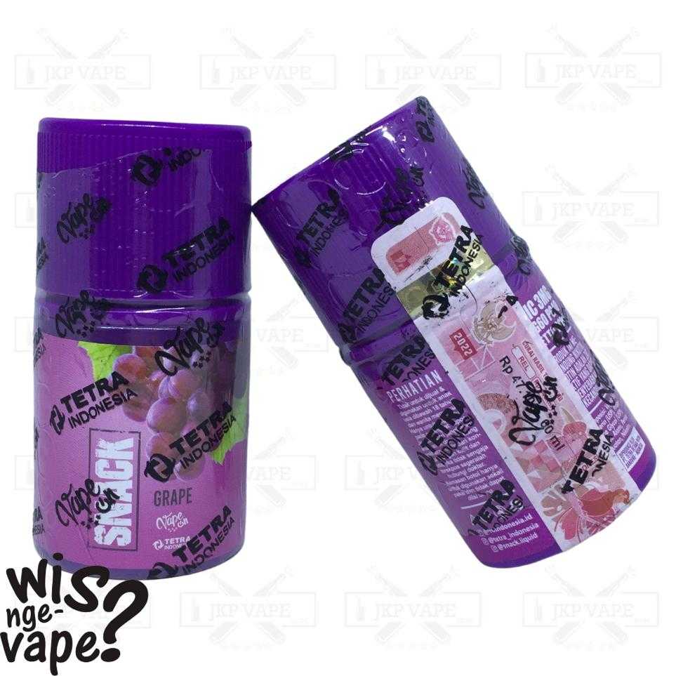 Jual Snack Grape 60ml - Fruity Liquid Vape Freebase by Tetra x