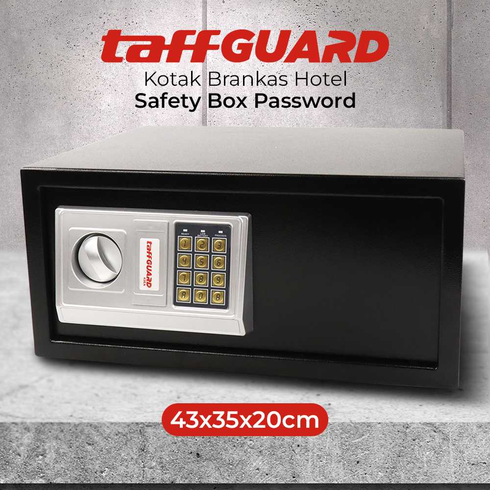 Jual TaffGUARD Kotak Brankas Hotel Safety Box Password | Jakmall.com