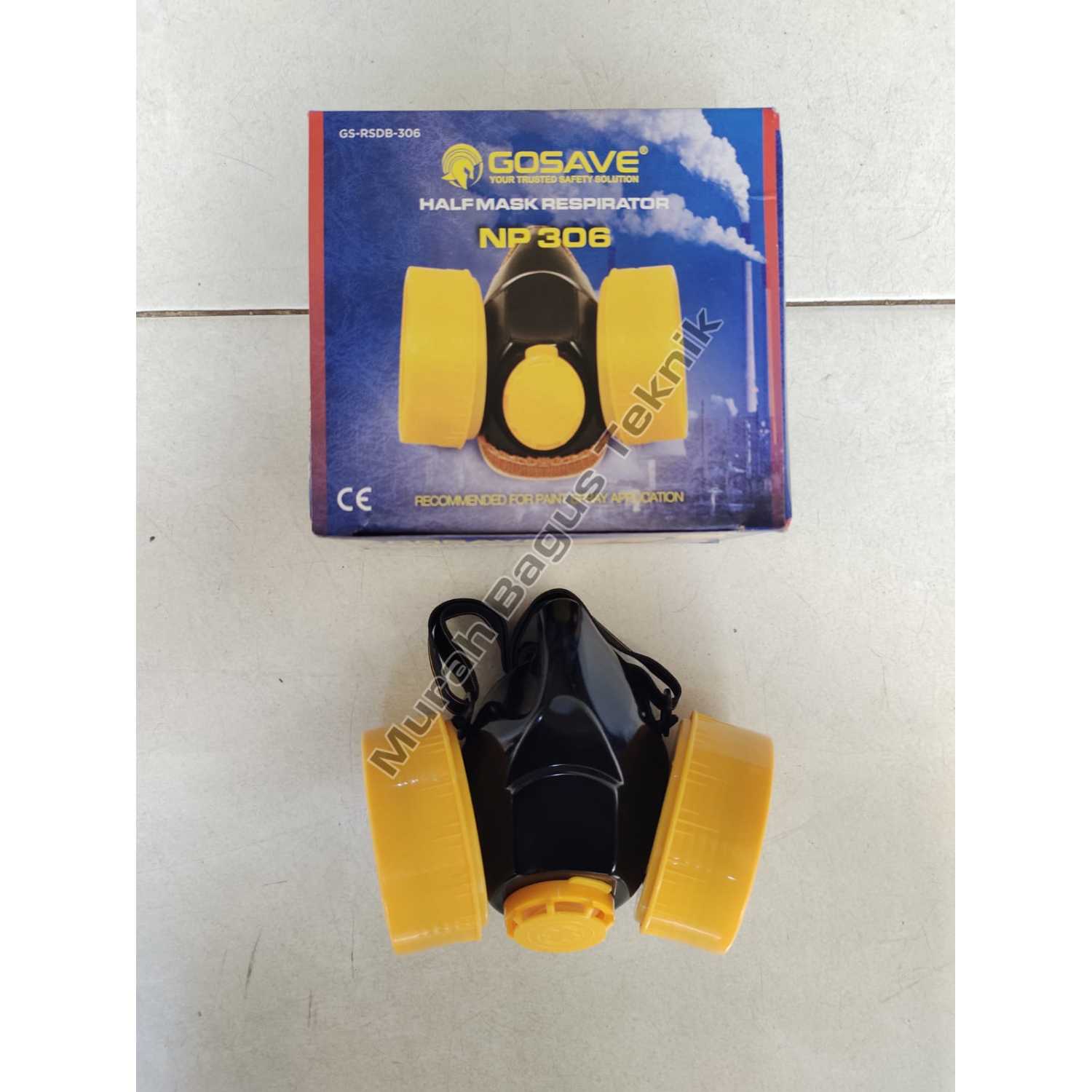 Jual MASKER OBAT DOUBLE CHEMICAL MASK RESPIRATOR NP306 | Jakmall.com