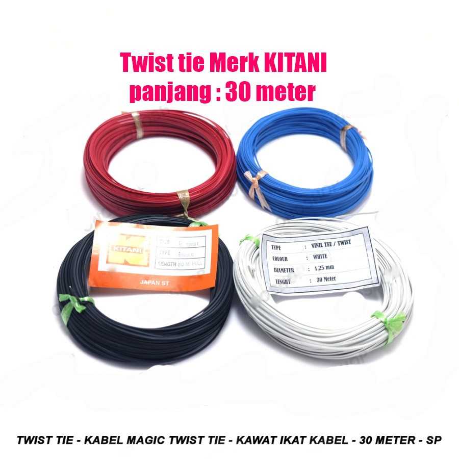 Jual Twist Tie kitani 30 meter - Kabel Magic Twist Tie - Kawat
