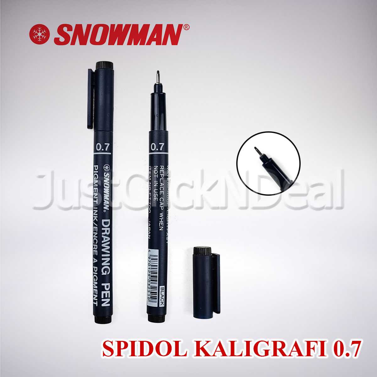 Jual Snowman Spidol Pen Gambar 0.7 Hitam Drawing Pen | Jakmall.com
