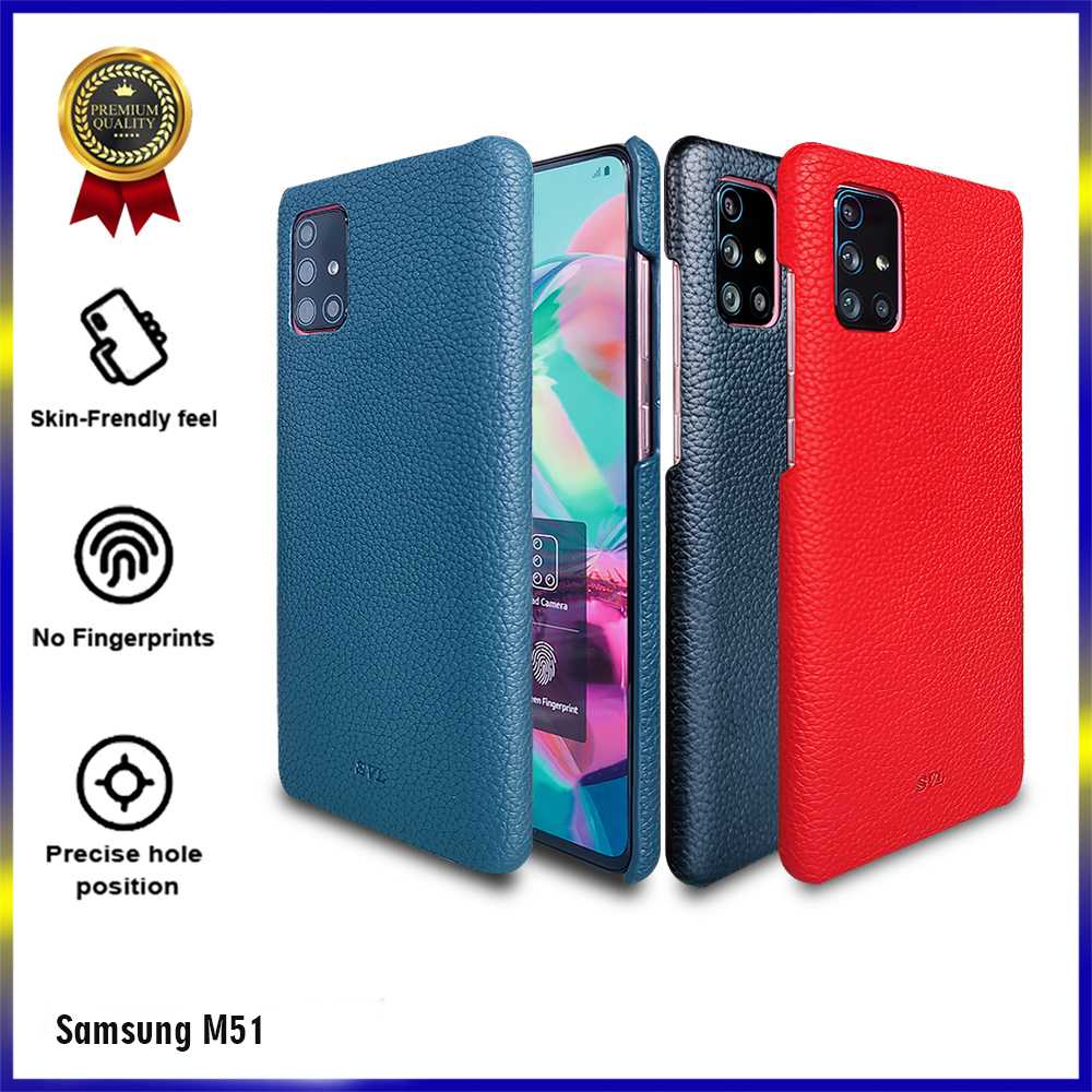 Jual Samsung M51 Hardcase SVL Vintage Leather Case Casing Kulit
