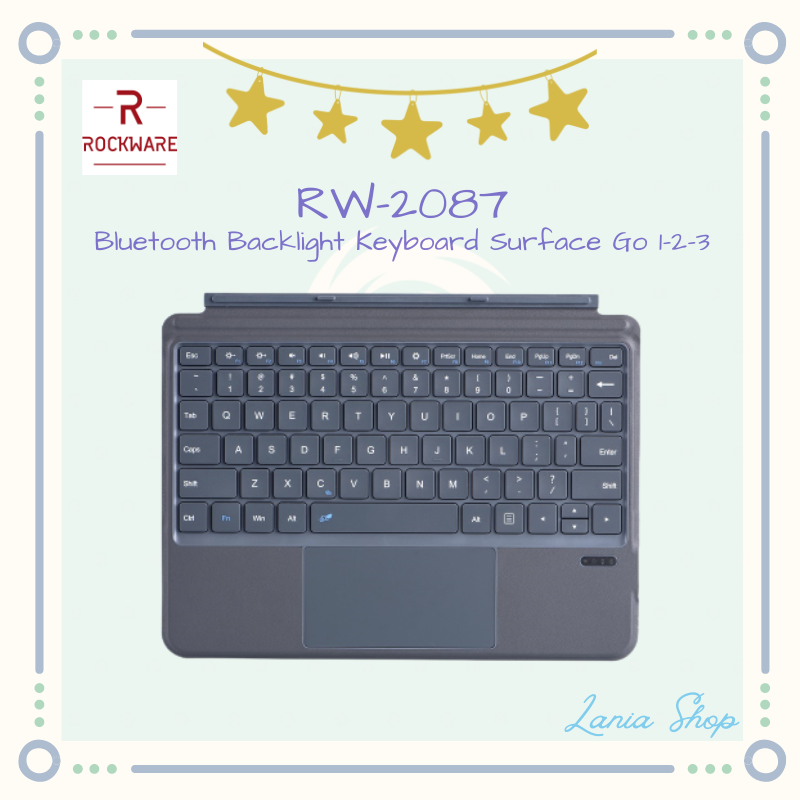 Jual ROCKWARE RW-2087D - Bluetooth Backlight Keyboard for