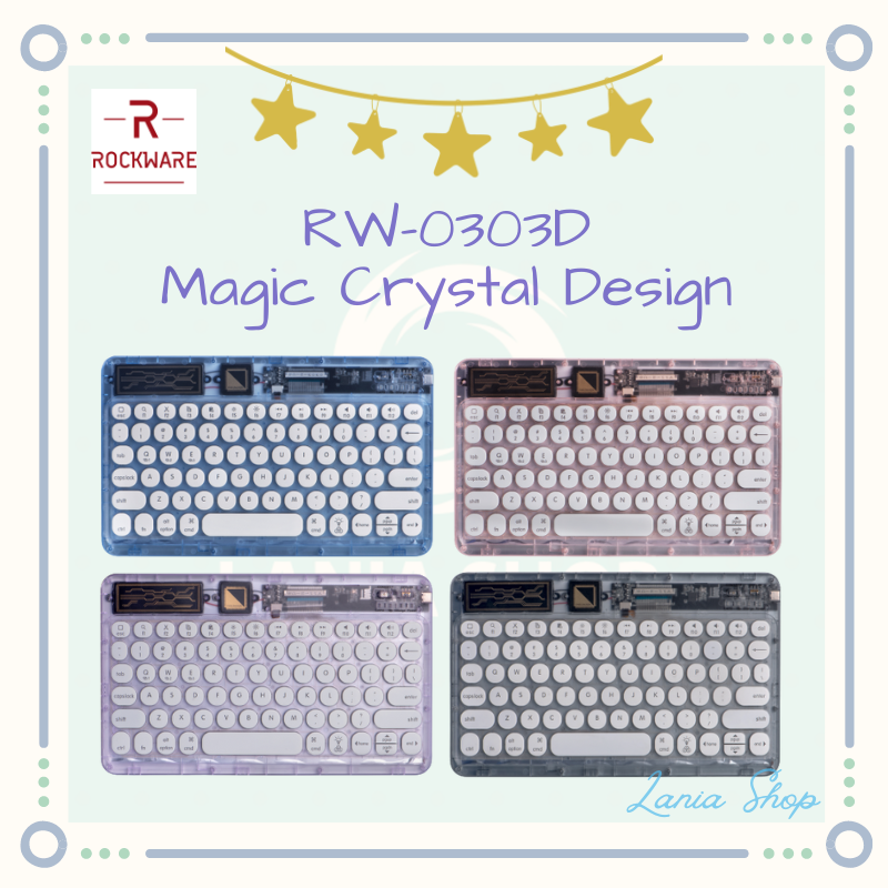 Jual ROCKWARE RW-0303D - Magic Crystal Design Bluetooth Slim