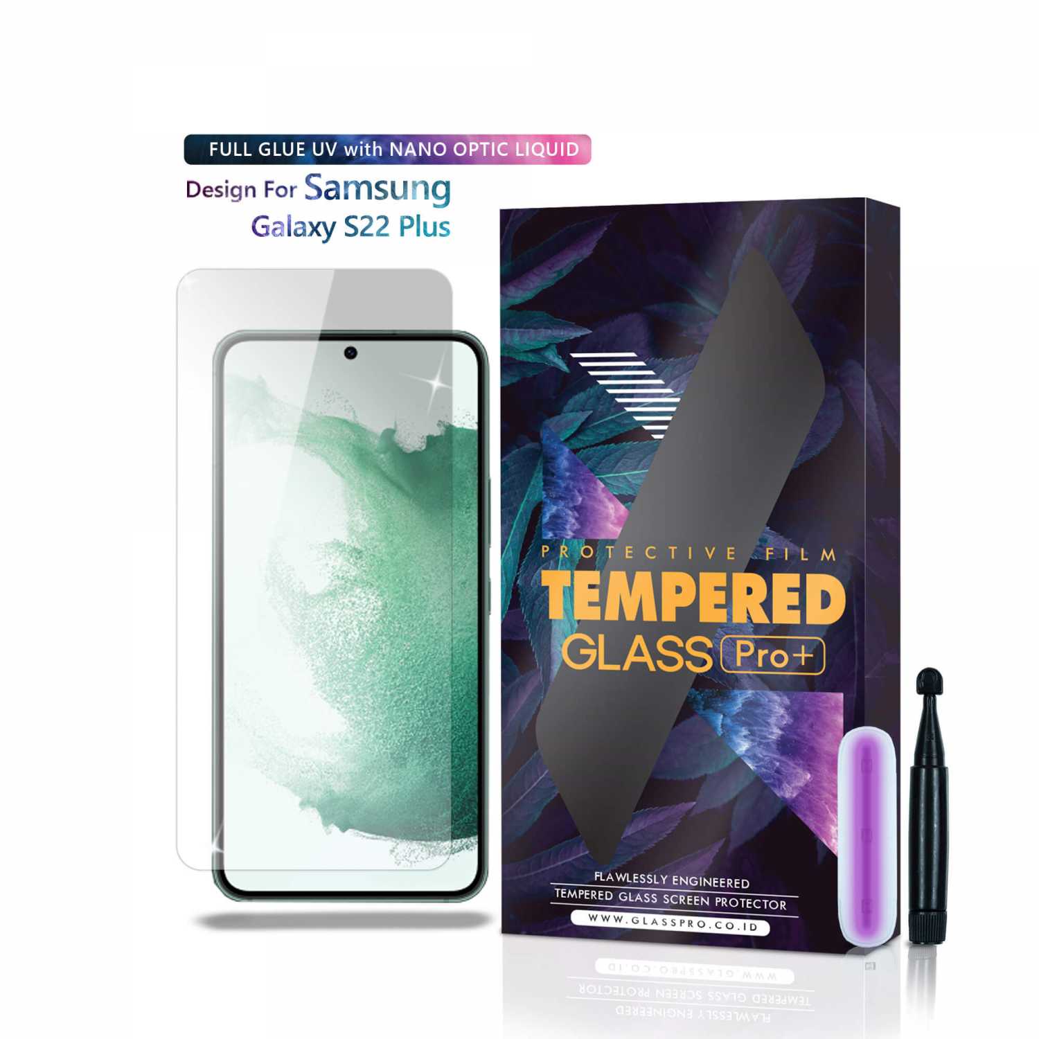 Jual Tempered Glass Samsung Galaxy S22 Plus Full Cover Clear