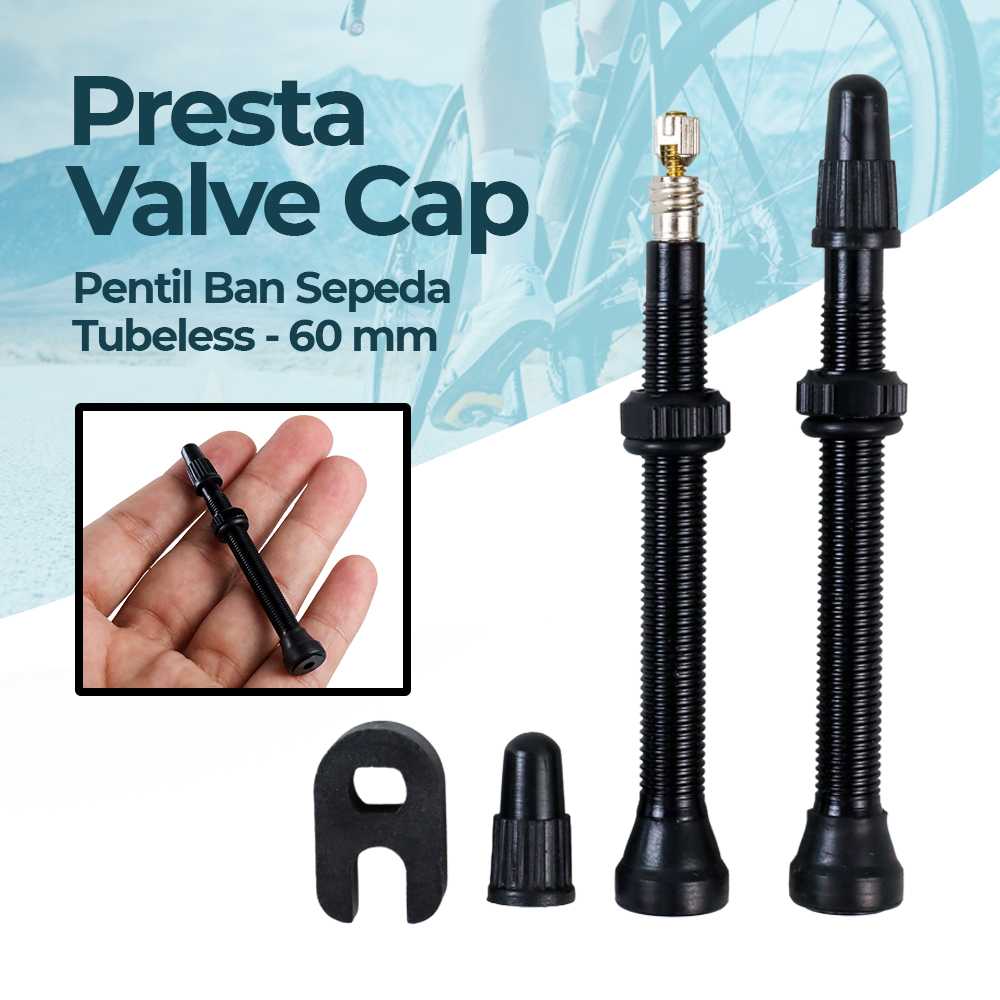 Jual Deemount Pentil Ban Sepeda Presta Valve Cap Tubeless Bike