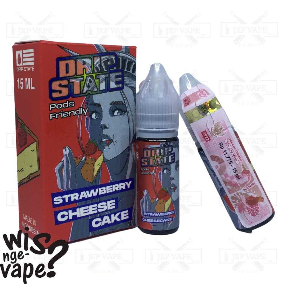 Jual Drip State Strawberry Cheese Cake 15ml - Pods Friendly