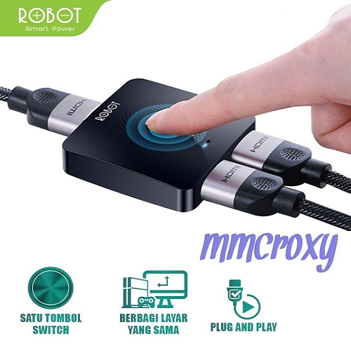 Jual Splitter HDMI Robot HM103 HDMI Switch & Splitter 2in