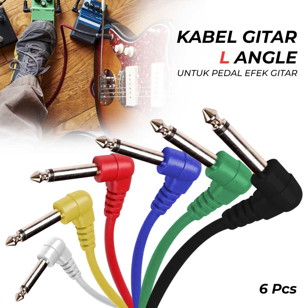 Jual Kabel Gitar L Angle Untuk Pedal Efek Gitar Electric Guitar