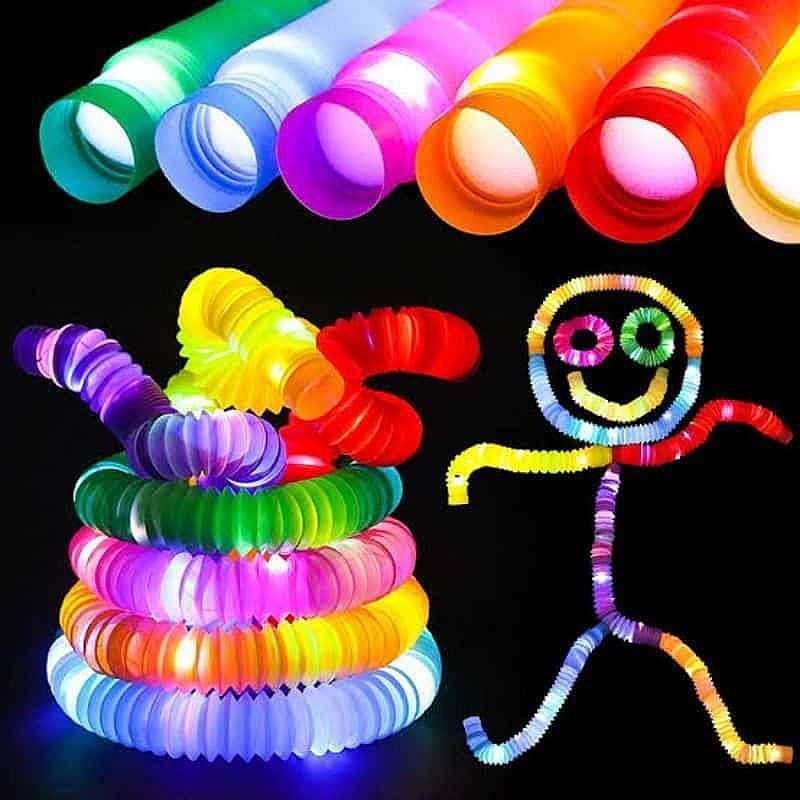 Jual Lampu Light Up Pop Tubes Pipes Stick Pipa Selang Fidget Toy