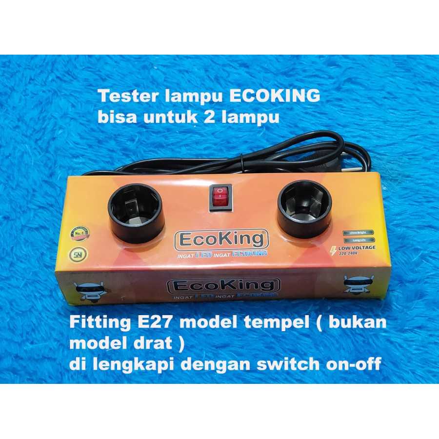 Jual ALAT TES LAMPU LED E27 Merk ECOKING TESTER LAMPU bohlam bulb