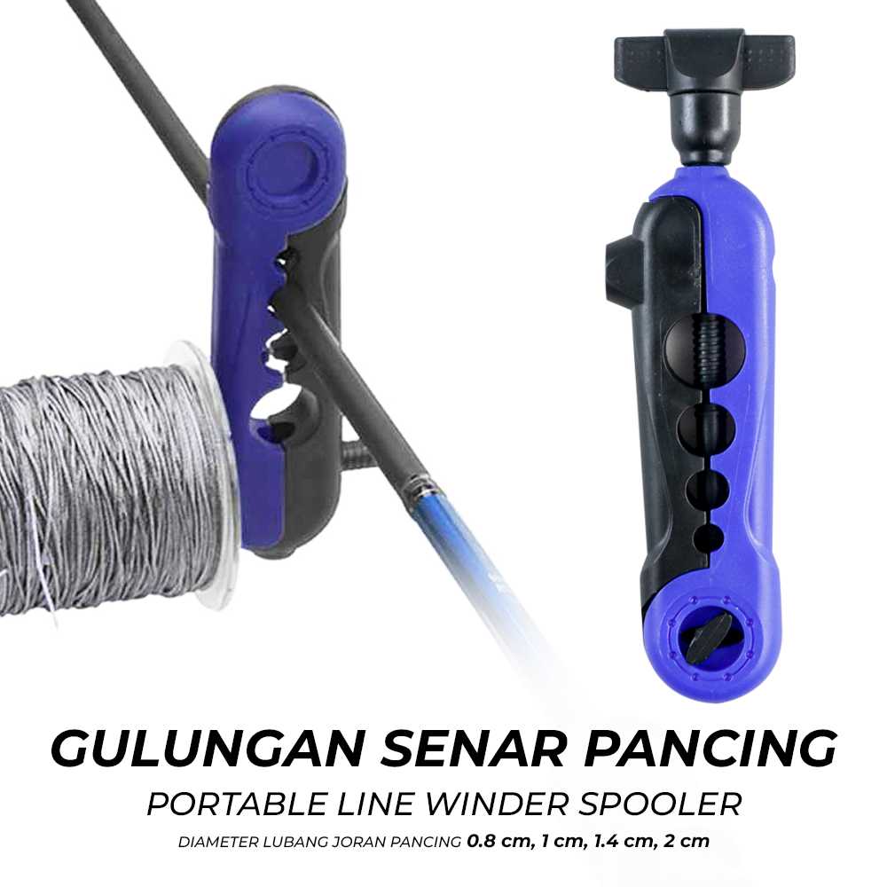 Jual LUREHOLIC Gulungan Senar Pancing Portable Line Winder