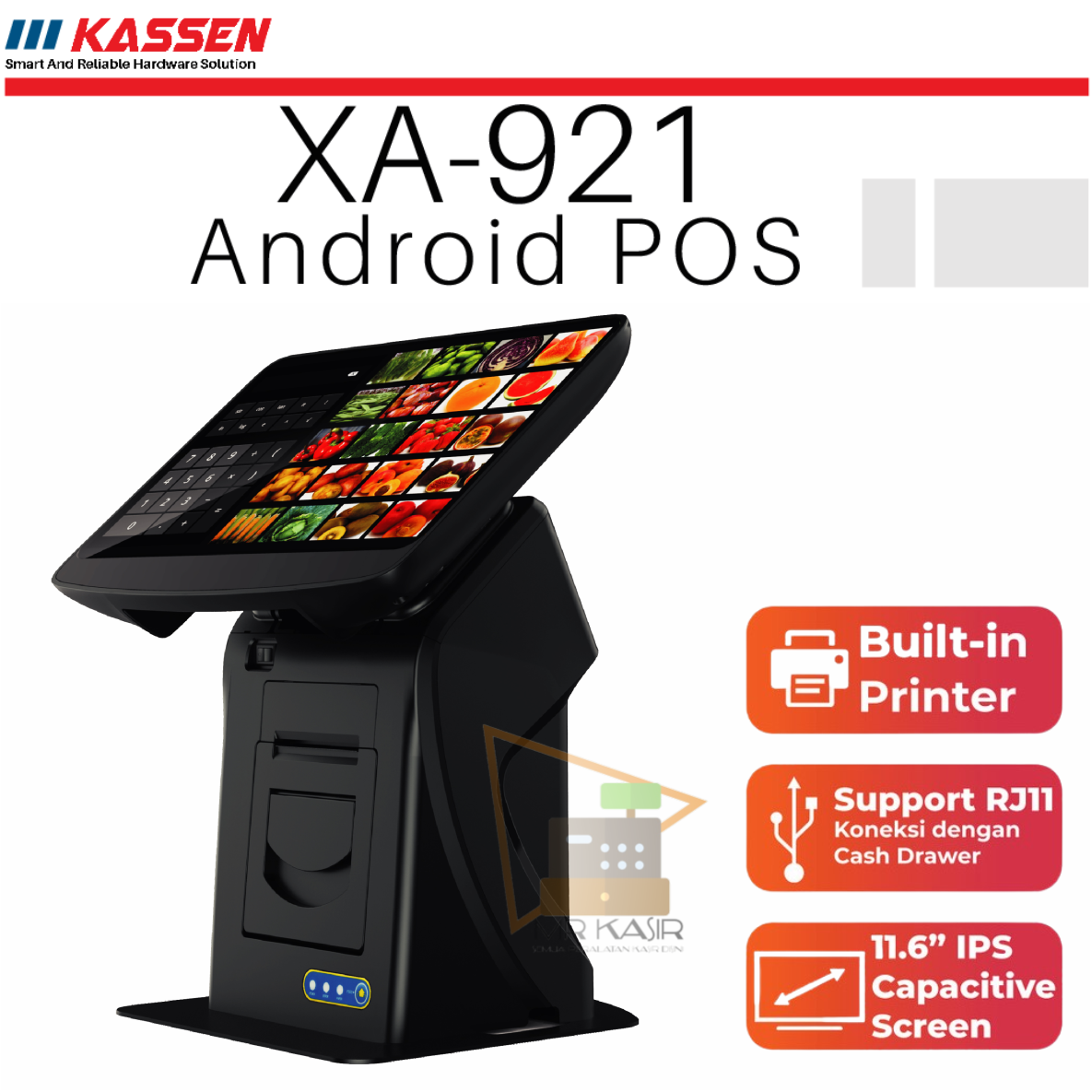 Jual KASSEN XA921 MESIN KASIR POS ANDROID DESKTOP BUILT-IN 58MM
