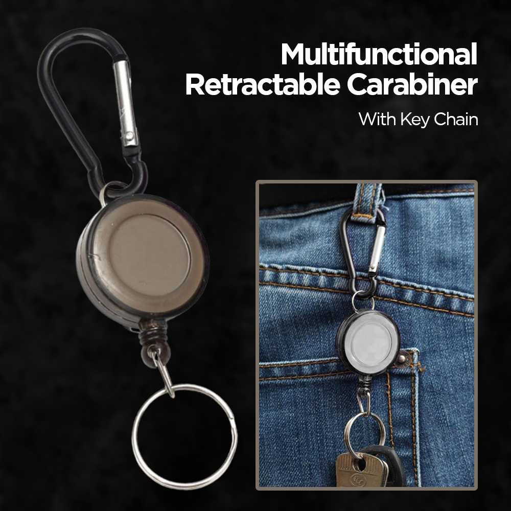 Jual Multifunctional Retractable Carabiner with Key Chain - 031