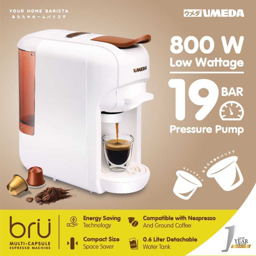 Jual BRU Coffe Multi Capsule Espresso Machine By Umeda | Jakmall.com