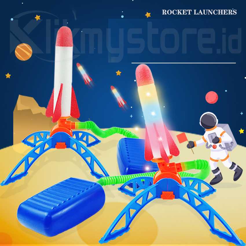Jual Peluncur Roket Terbang Injak Kaki Mainan Anak Outdoor
